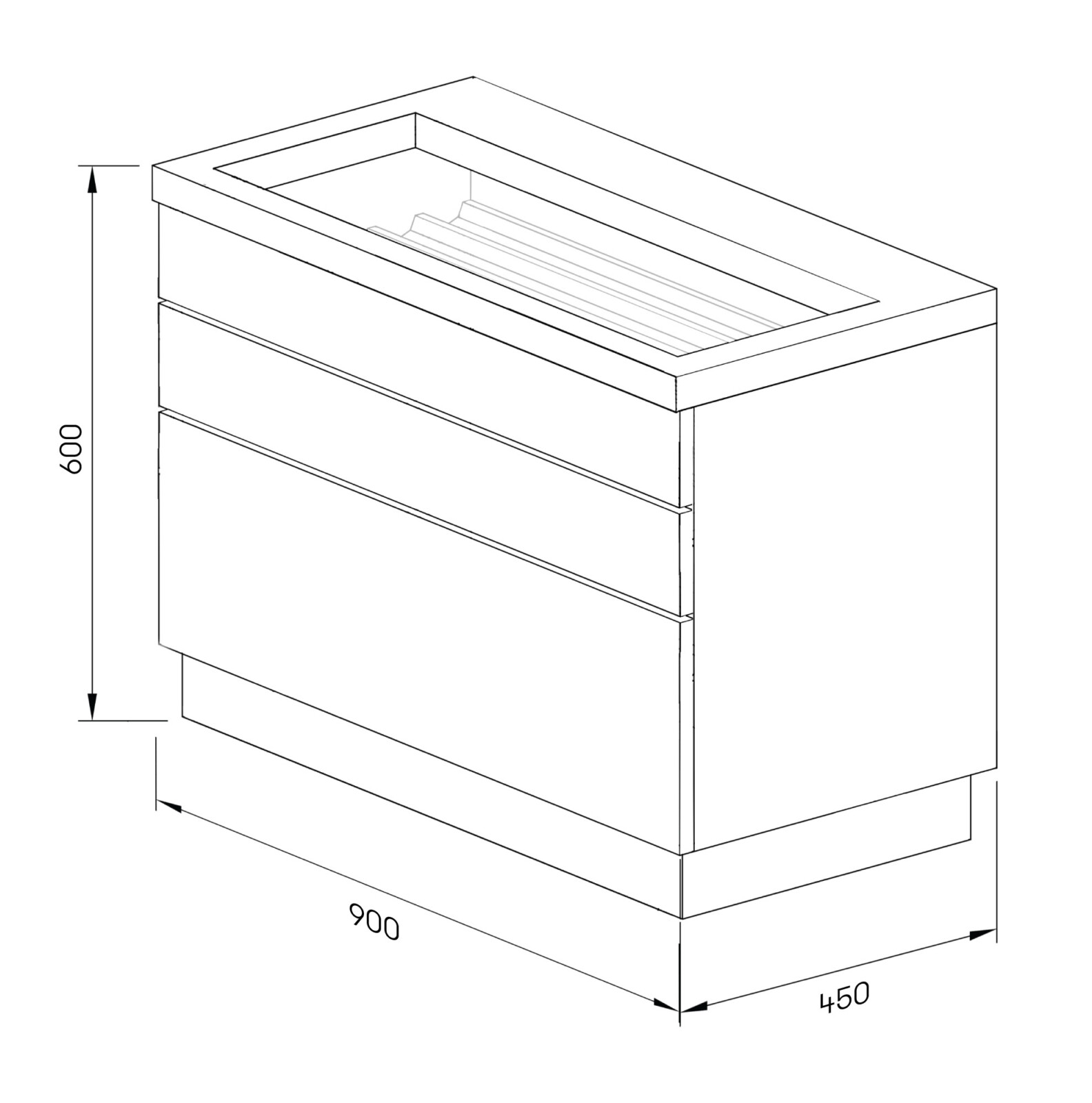 Glass Top Storage | Mewscraft
